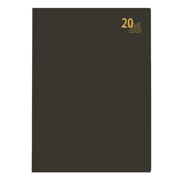 DIARY A4 PAD STANDARD BLACK 2026 - Office Supplies – OfficeBox